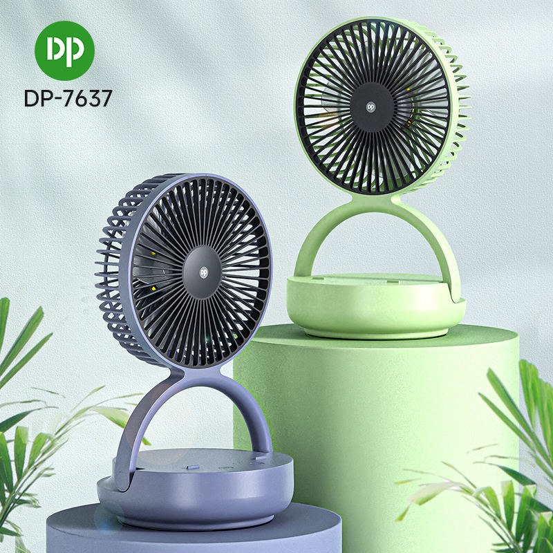 DP Automatic Rotating Mini Table Desk Fan With LED Light – DP7637 : Buy ...